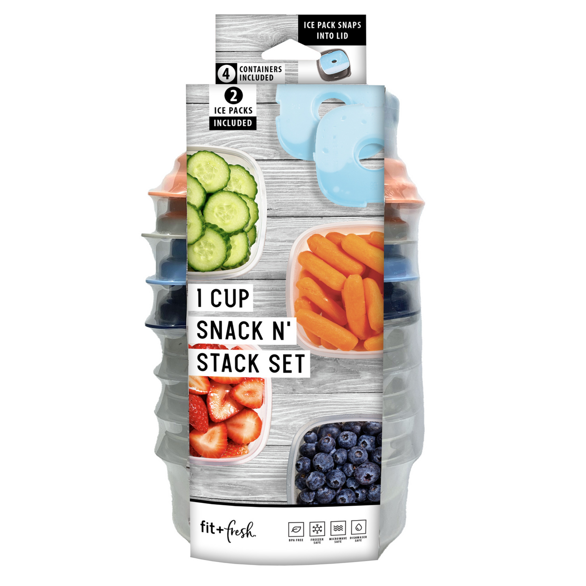 Adult 1 Cup Containers, Multicolor – Fit + Fresh Online Store